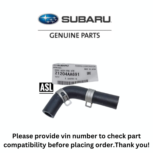 21204AA691 Genuine Subaru Coolant Upper Tank Bottom Hose Forester ...