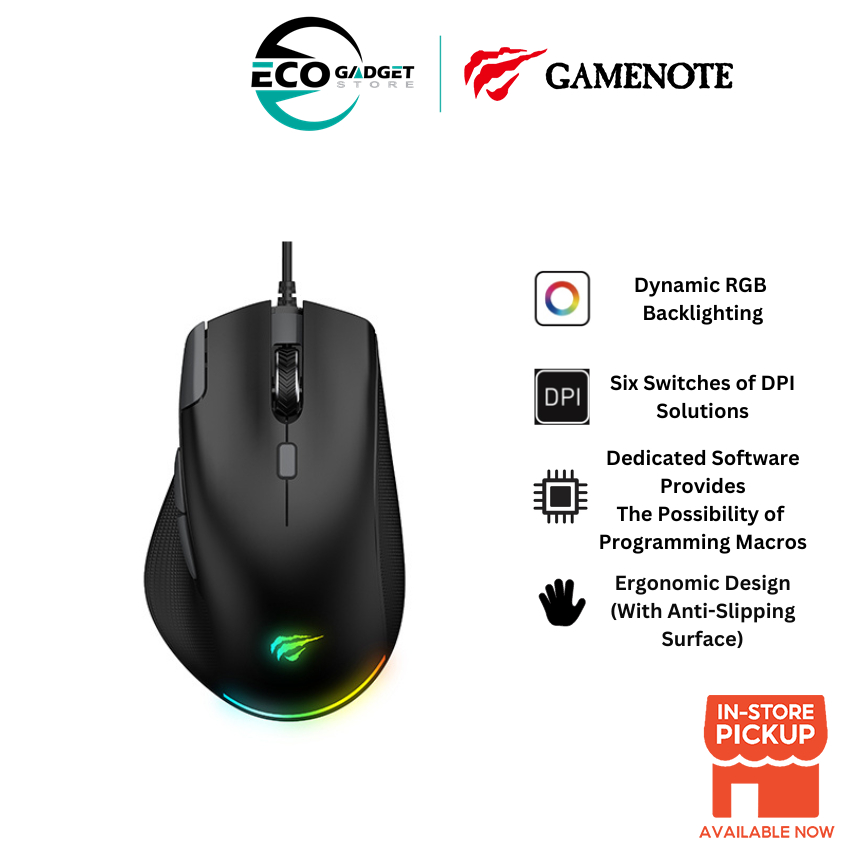 Gamenote | Havit MS957 RGB Gaming Mouse 1000-7200 DPI | Shopee Malaysia
