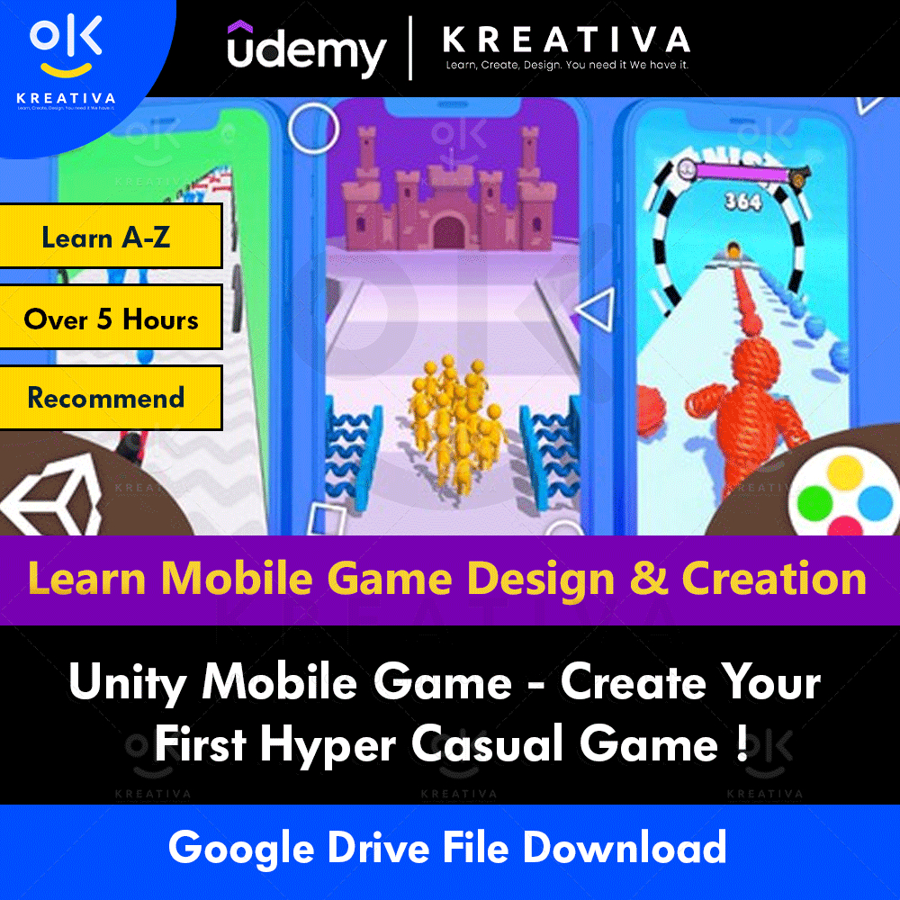 Video Course Unity Mobile Game Create Your First Hyper Casual Game Learn Mobile Game