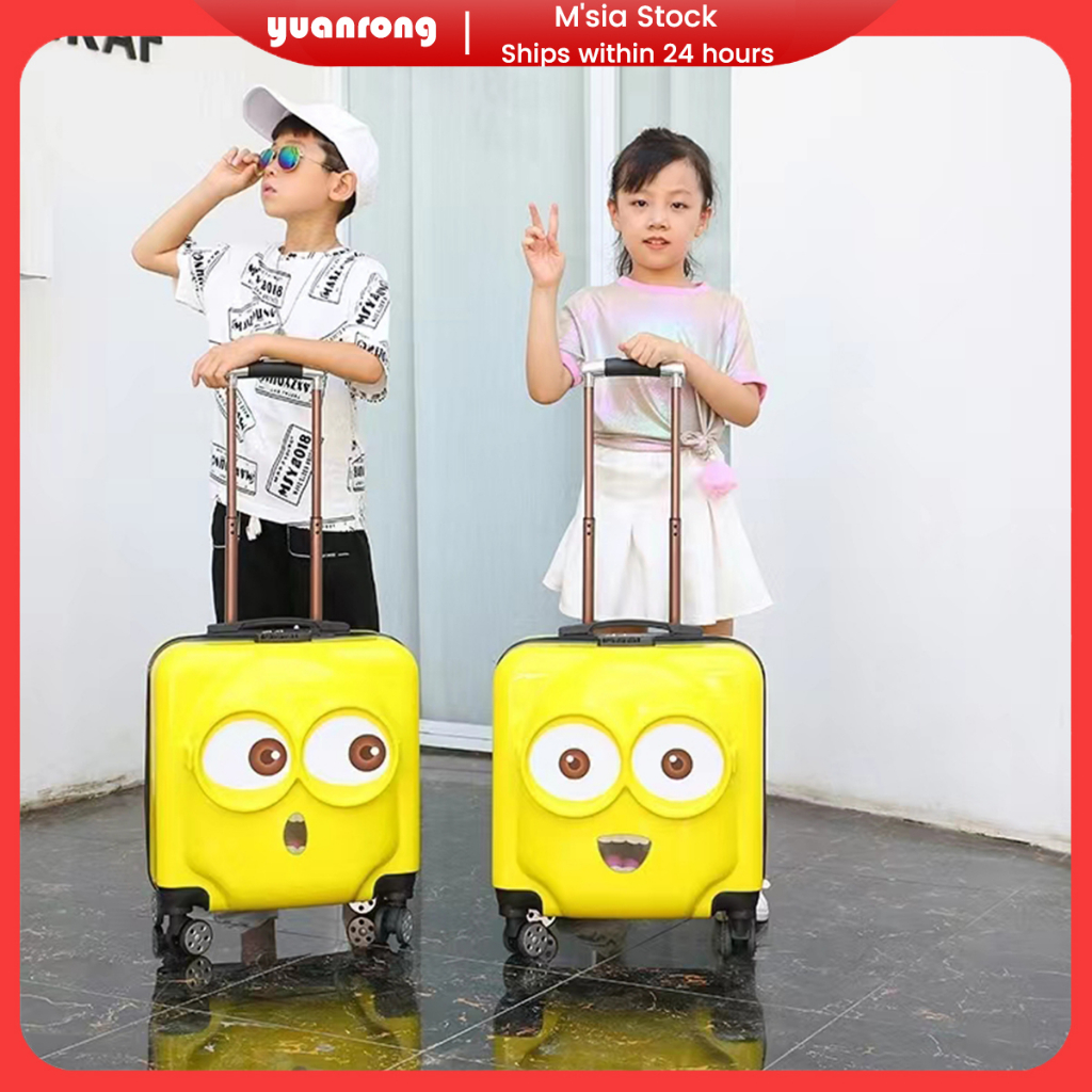 20 "children's pull rod box cartoon children's travel box universal ...