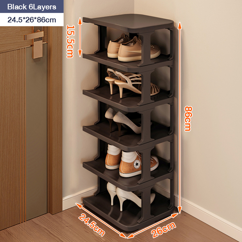 Stackable Shoe Rack Multi-Layer Shoe Storage Rack Portable Shoe Shelf ...