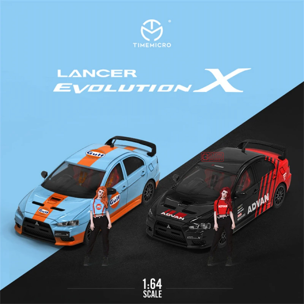 TIME MICRO 1/64 EVO X ADVAN / GULF WITH FIGURE | Shopee Malaysia