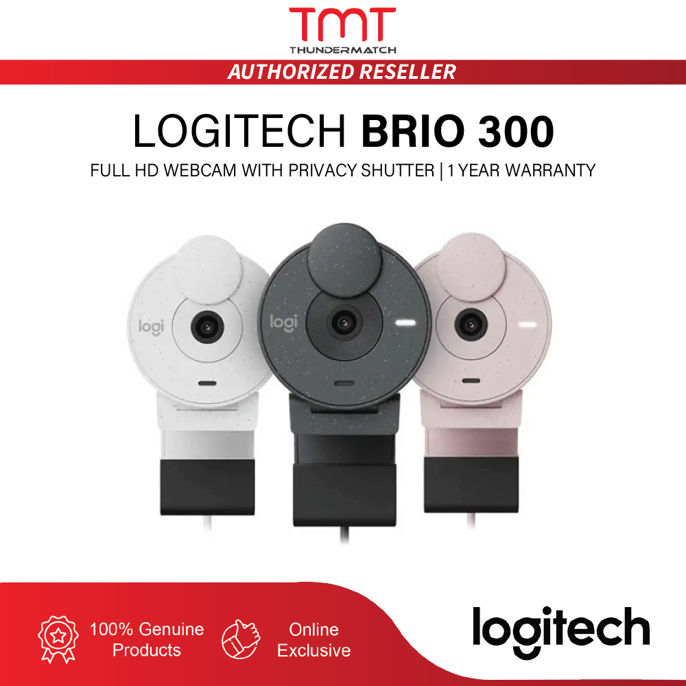 Logitech Brio 300 Brio 300 Full HD Webcam with Privacy Shutter / C270 ...