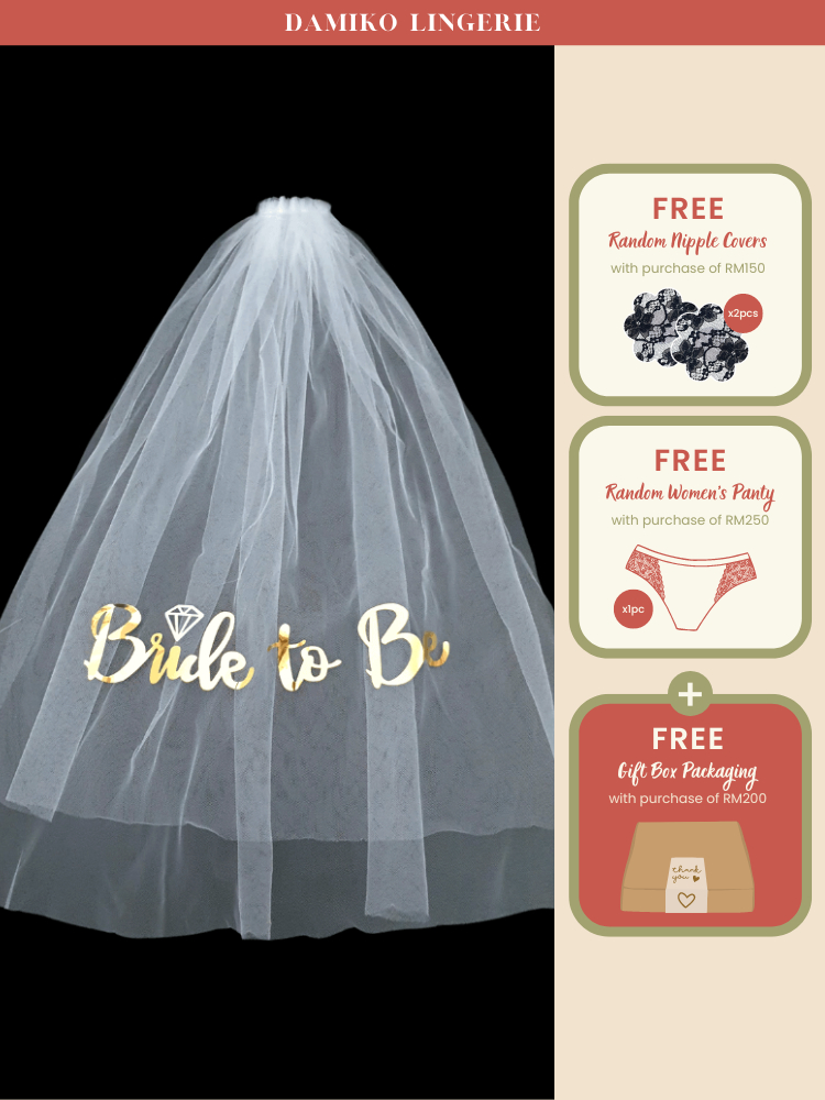 DAMIKO | Hen Party Bride To Be Veil | Shopee Malaysia