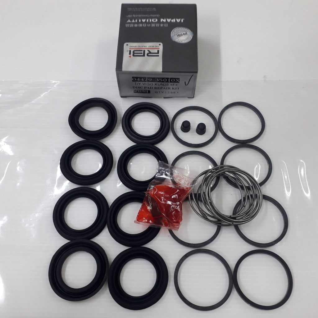 (1 SET RBI 04479-35010) FRONT (DEPAN) CALIPER DISC BRAKE REPAIR KIT FOR ...