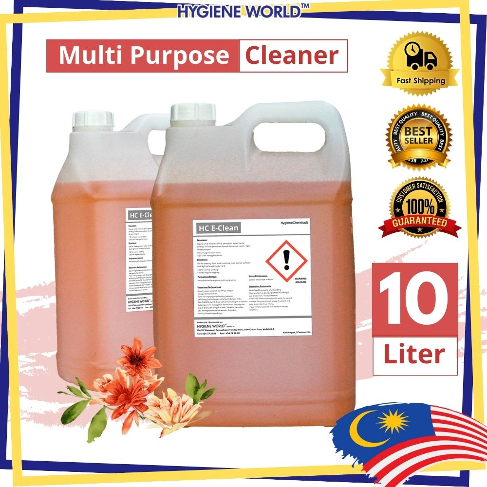 10L HC E-Clean - Multi Cleaner, Floor Cleaner / Sabun Serbaguna, Sabun ...