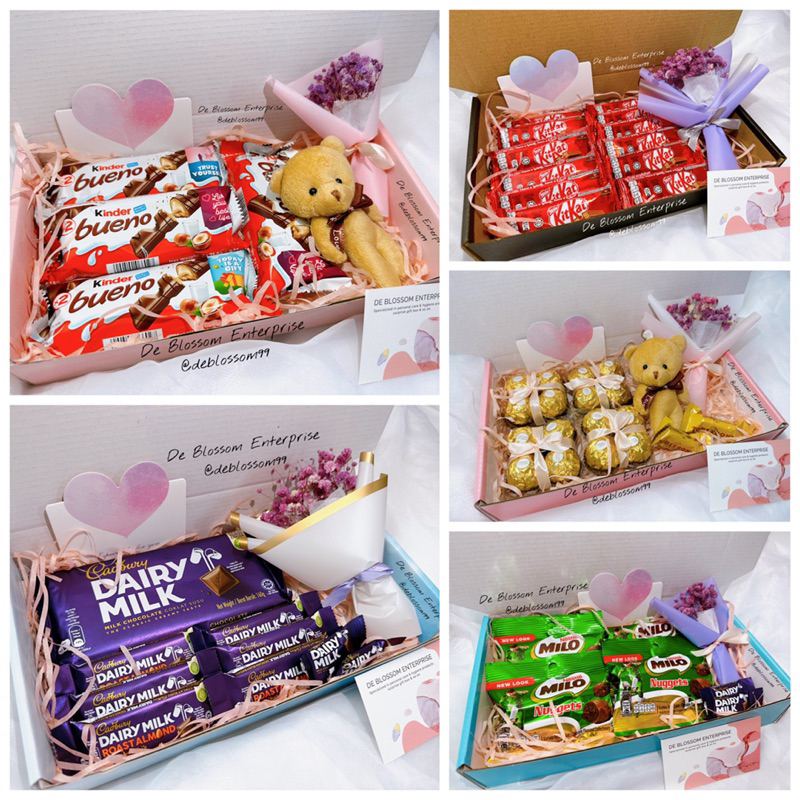 Kotak Hadiah Coklat Jenis Sama One Theme Chocolate Gift Box Birthday ...