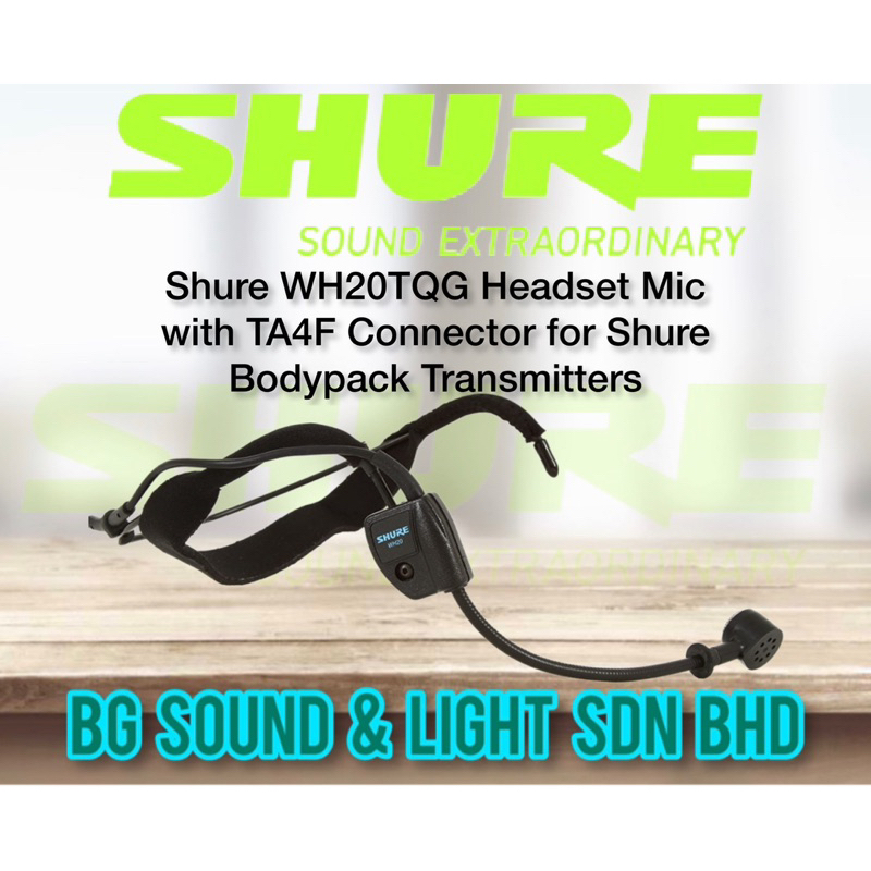 SHURE WH20TQG Dynamic Headset Microphone (WH20 TQG / WH20-TQG) | Shopee ...