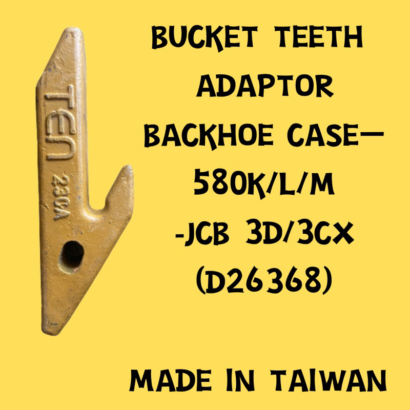 BACKHOE CASE 580 BUCKET TEETH ADAPTER D26368 580K 580L 580M | Shopee ...