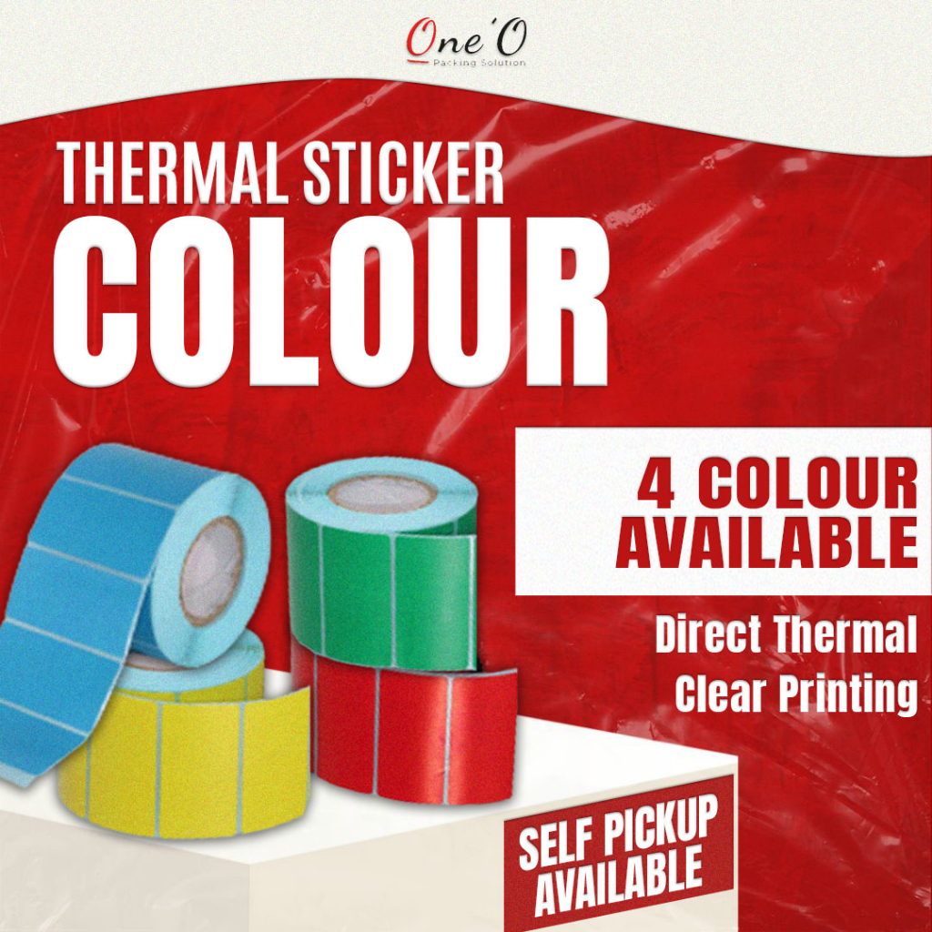 Colour Label Thermal Sticker Barcode Price Label Product 30x20 40x30 ...