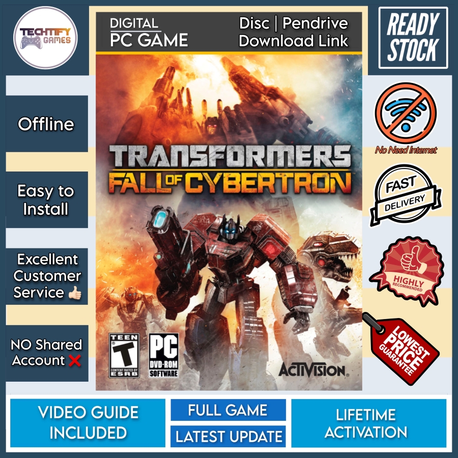 [PC Game] Transformers Fall of Cybertron - Offline [Disc | Pendrive ...
