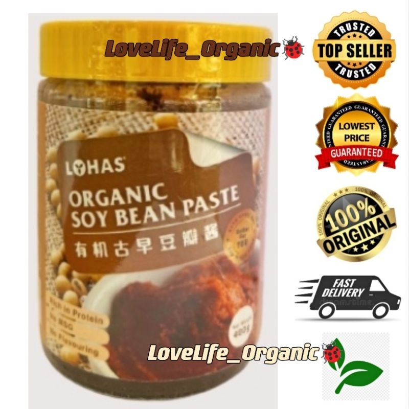LOHAS Organic Soy Bean Paste 400g 有机古早豆瓣酱Exp:7/2025 | Shopee Malaysia