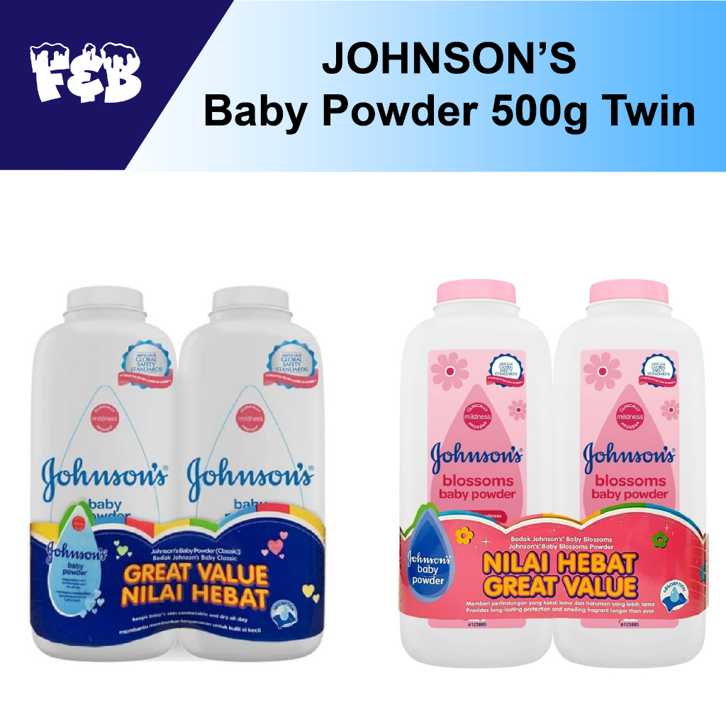 Johnson's Baby Powder 500g Twin (Blossoms Best Before: June 2024 ...