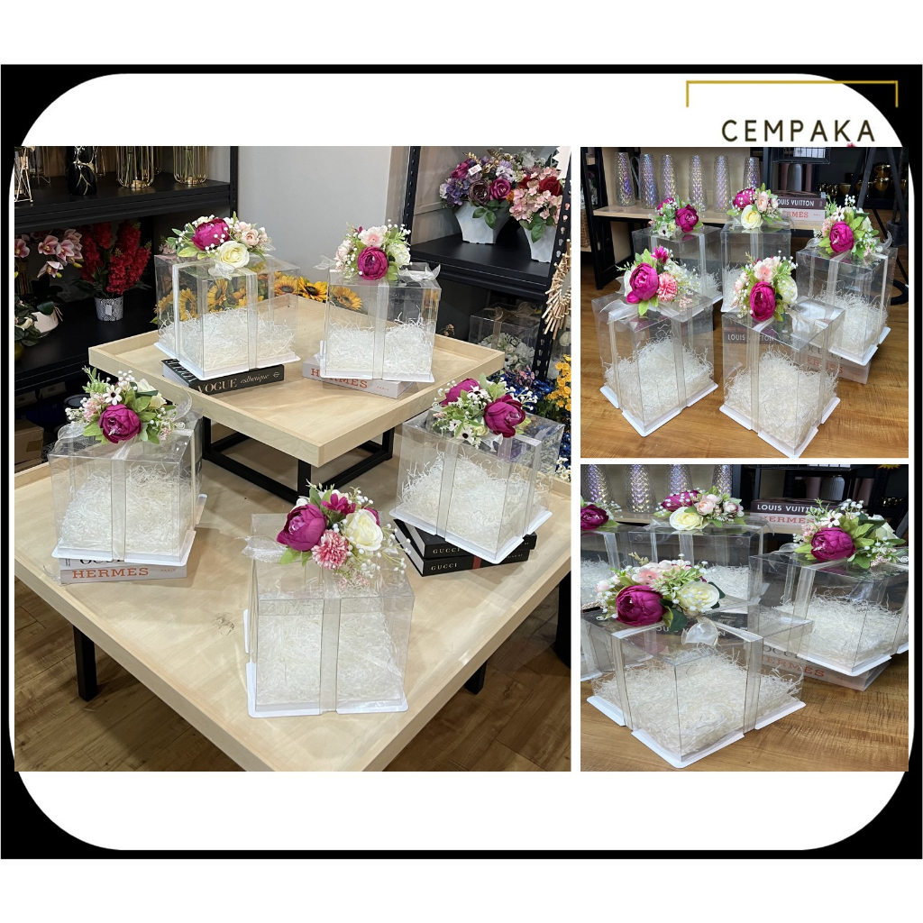 Set Hantaran Siap Gubah Box Full Transparent Viral Murah Perkahwinan ...