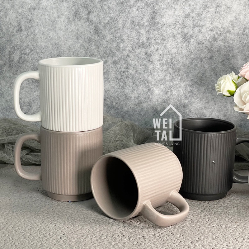 2pcs Mug Ins Style Nordic Style Mug Office Mug Ceramic Matte Color Cup ...