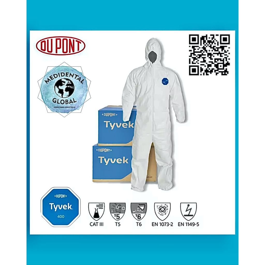 DuPont Tyvek 400 Coverall PPE | Shopee Malaysia