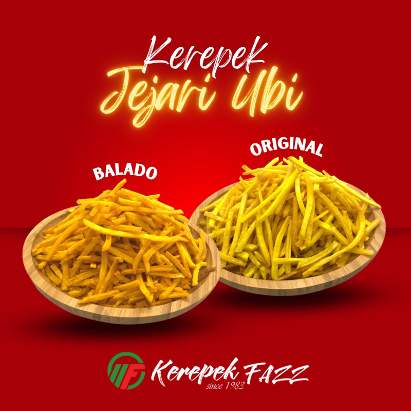 JEJARI UBI MASIN BERPERISA BALADO TOMATO KARI PEDAS 500g Kerepek FAZZ ...