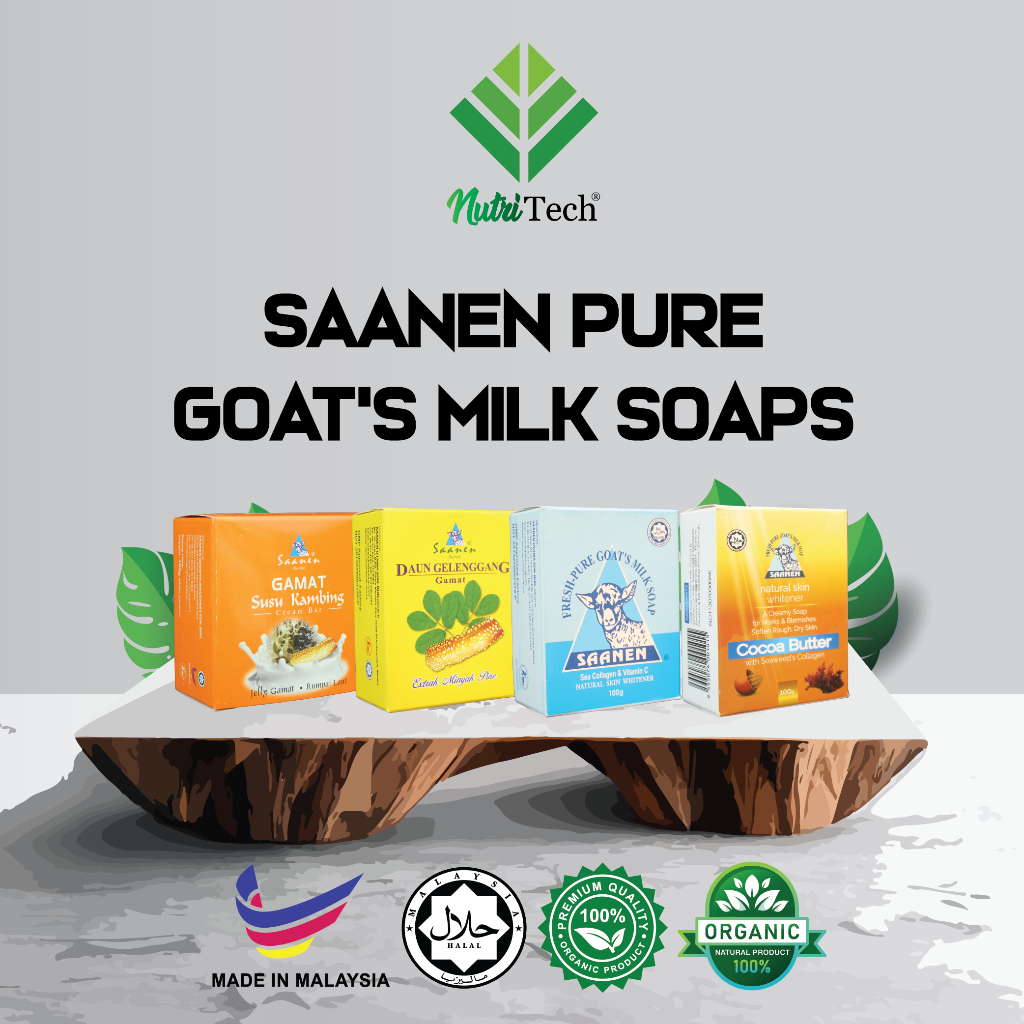Original Saanen Goat's Milk Soap Sabun Susu Kambing 100g | Shopee Malaysia