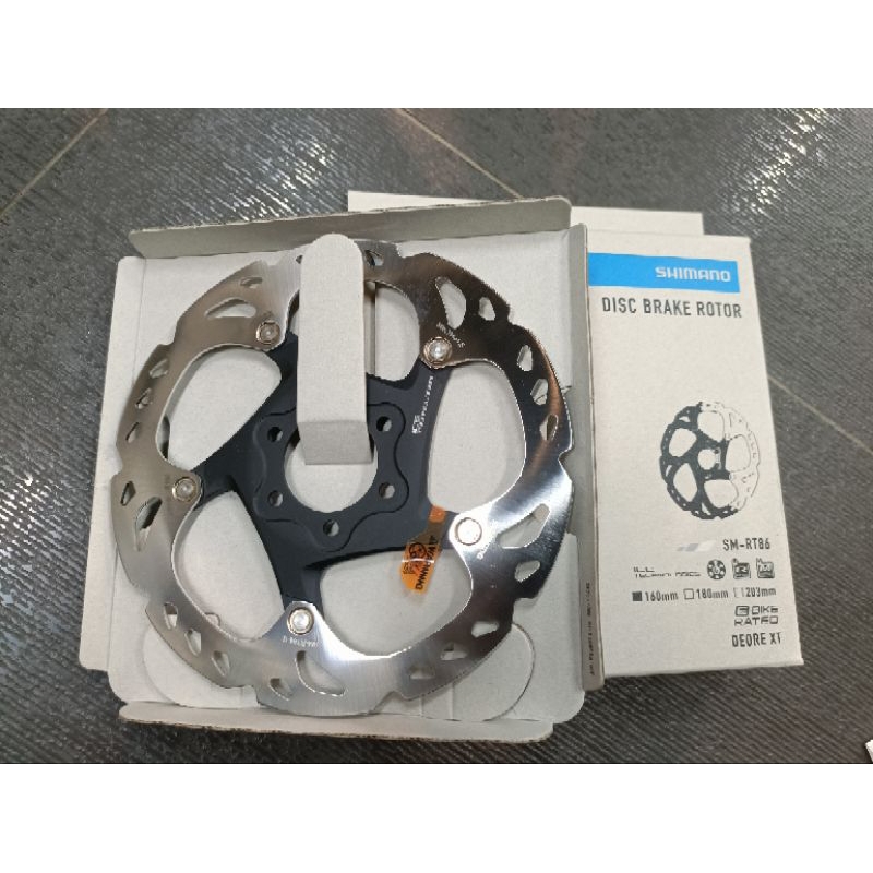 SHIMANO XT RT86 160mm 180mm 203mm Brake Disc 6-Bolts ROTOR | Shopee ...