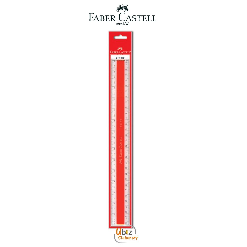 Faber-Castell Plastic Ruler 30cm | Shopee Malaysia