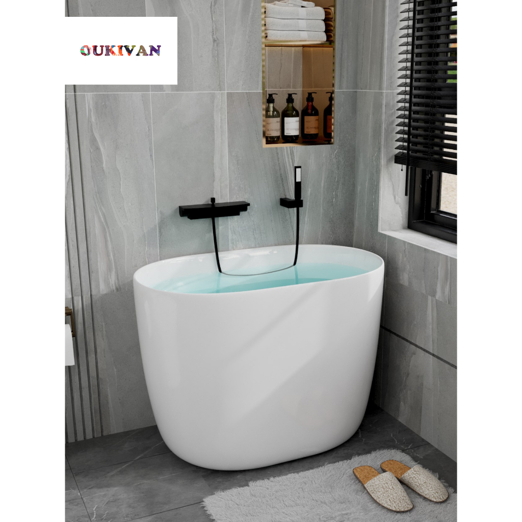 Bath Tub Tab Mandi Adults Free Standing Acrylic Japanese Style Deep ...