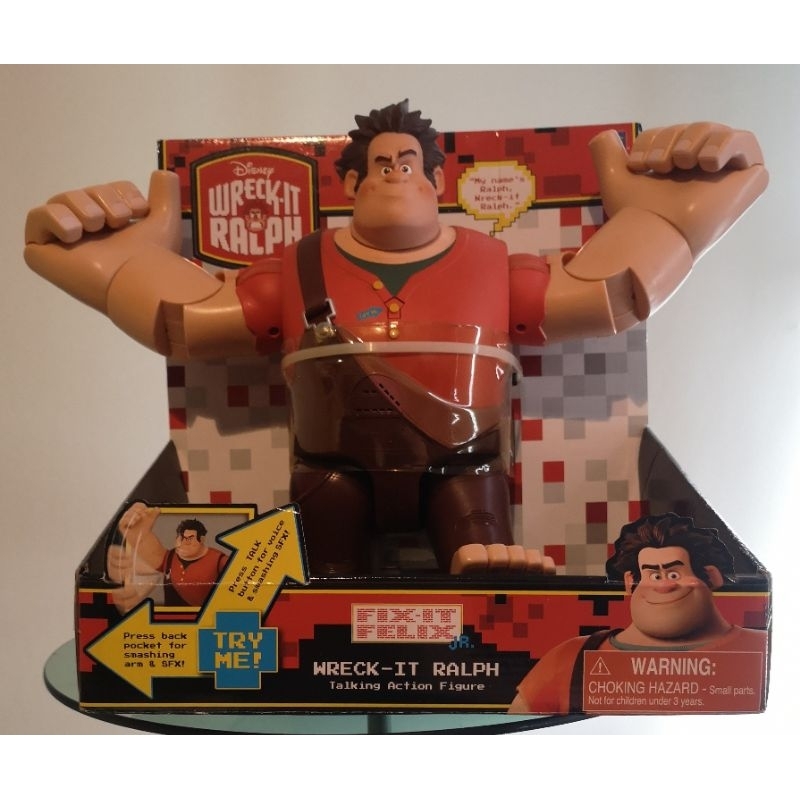 Thinkway Toys Wreck It Ralph Huge 11" inch Talking Smashing Action ...