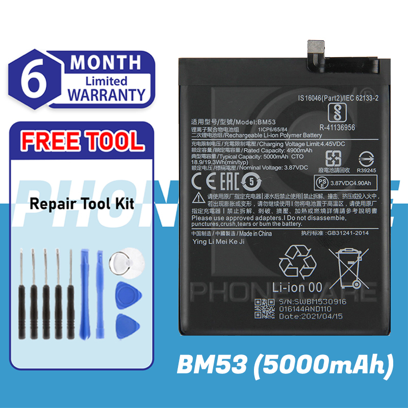 Battery Bateri BM53 For MI 10T / 10T PRO / REDMI K30S / REDMI K30S PRO ...