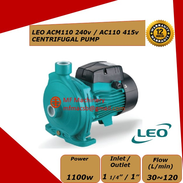 Mf LEO ACM110 ACM-110 240v / AC-110L AC110L AC-110 AC110 415v 1.5HP ...
