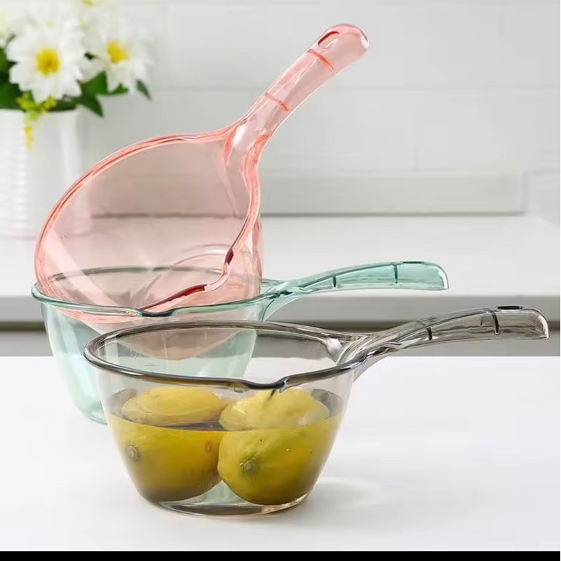 Transparent Kitchen Ladle Long Water Scoop Kitchen Spoons Bathroom ...