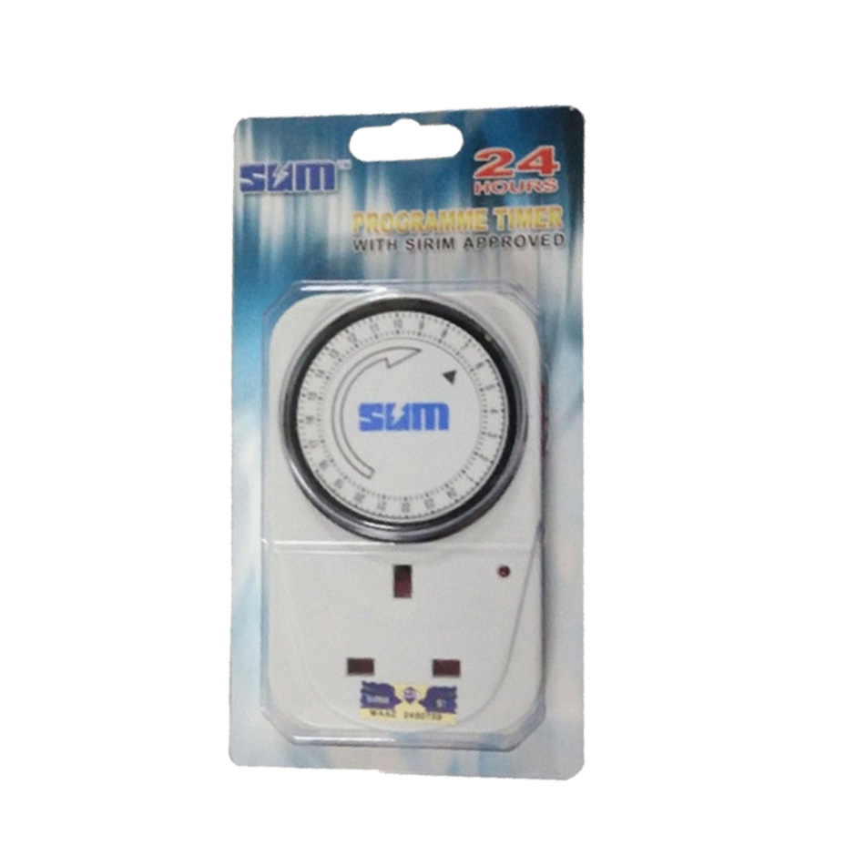 Sum 24 Hours 3pin Plug In Timer Digital Timer Analog Timer Programmer