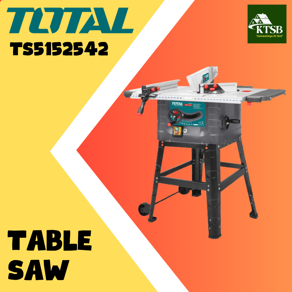 [TOTAL] TS5152542 Table Saw | MEJA MESIN | Shopee Malaysia