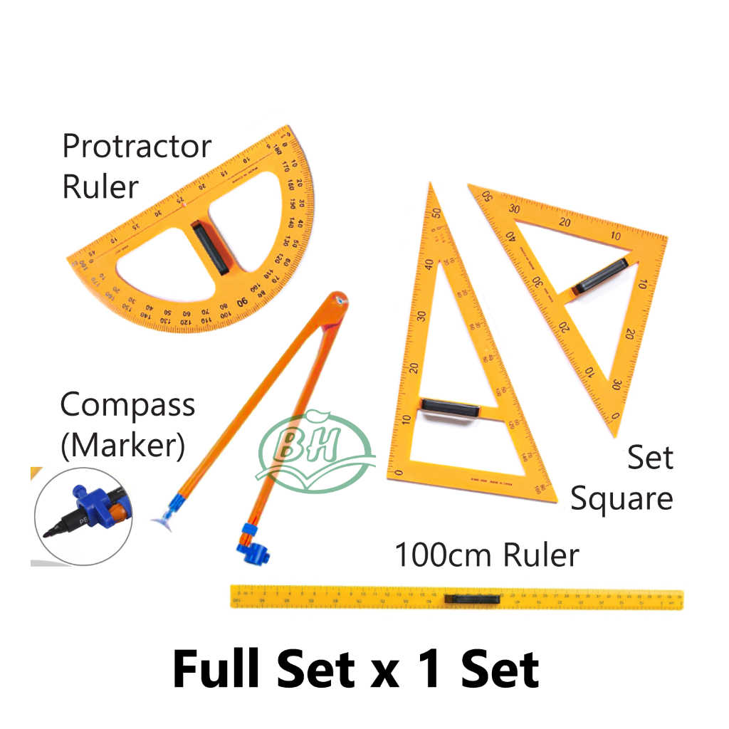 Mathematical Drawing Set / Teaching Ruler Set, Loose/Full Set [100cm ...