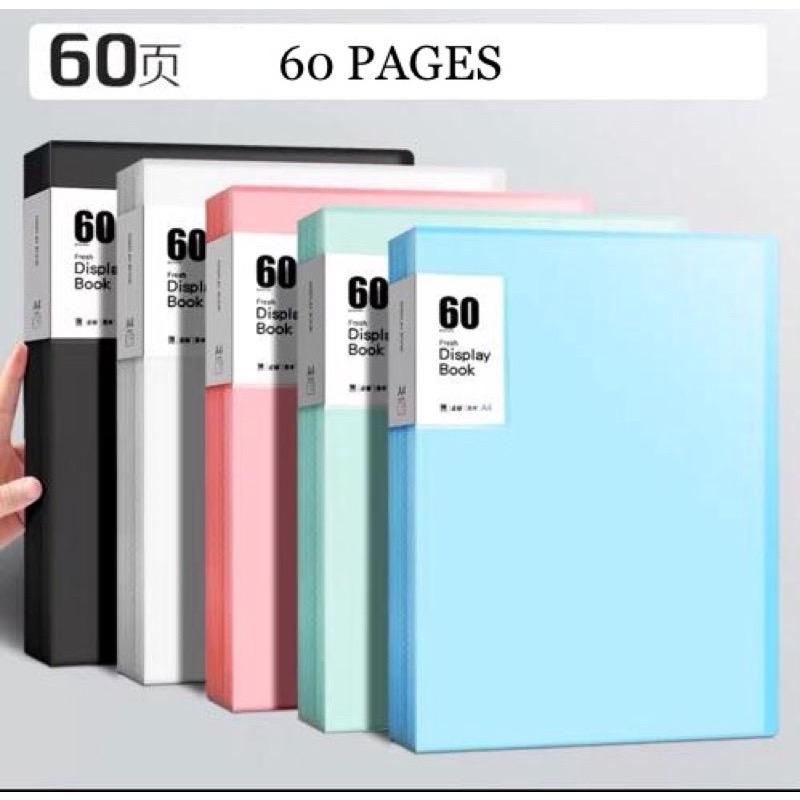 ReadyStock A4 Pastel Colour 30/60/100 Pockets File Folder Certificate ...