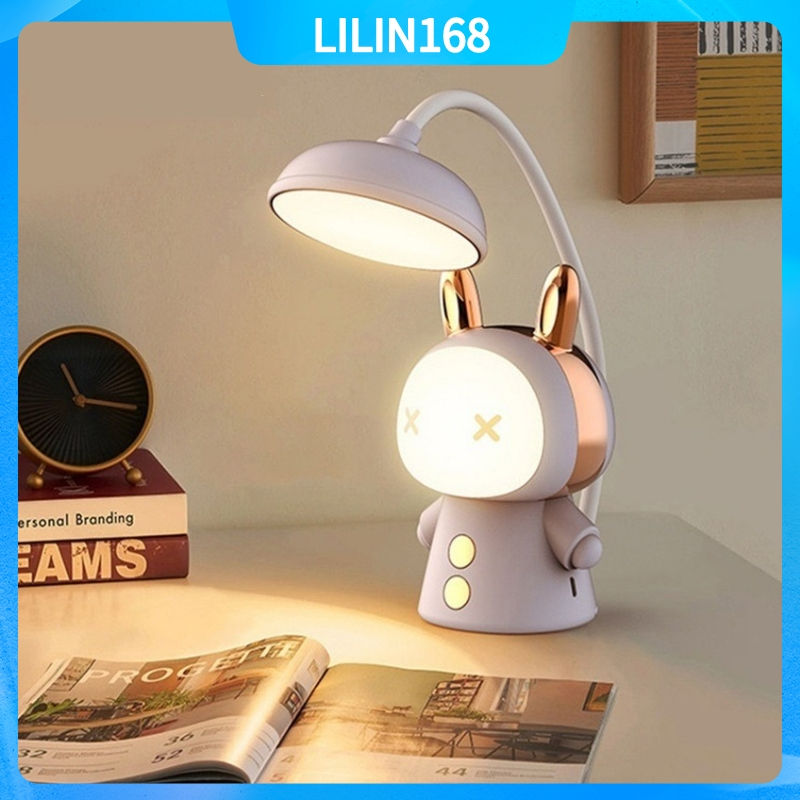 Adjustable Study Table Lamp Learning LED Desk Lamp Rechargeable Lampu ...