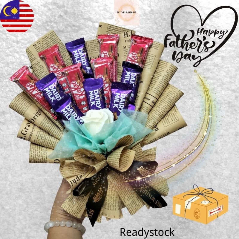 Perak 巧克力花束Chocolate Bouquet Balloon Fairy Surprise Gift Box Coklat ...