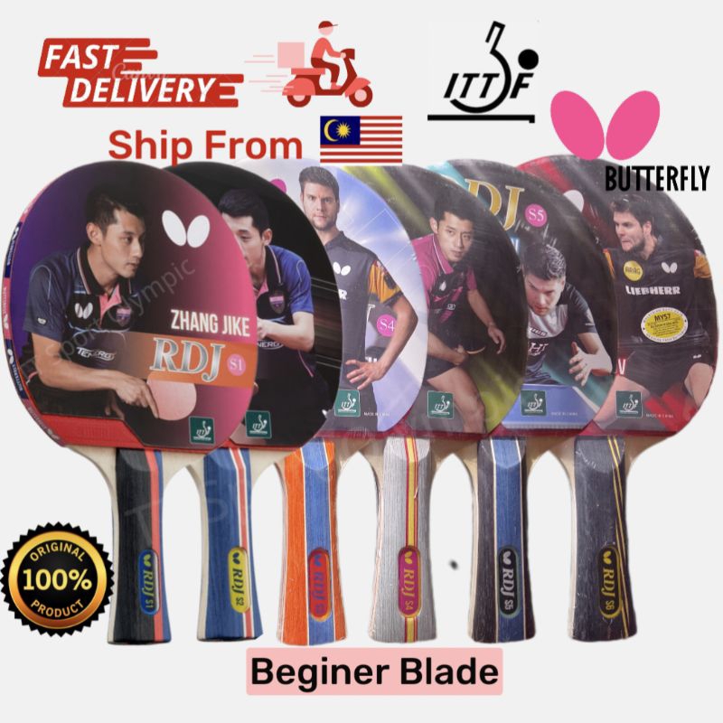 Butterfly RDJ S1 S2 S3 S4 S5 S6 Beginer Bat Racket Table Tennis ...