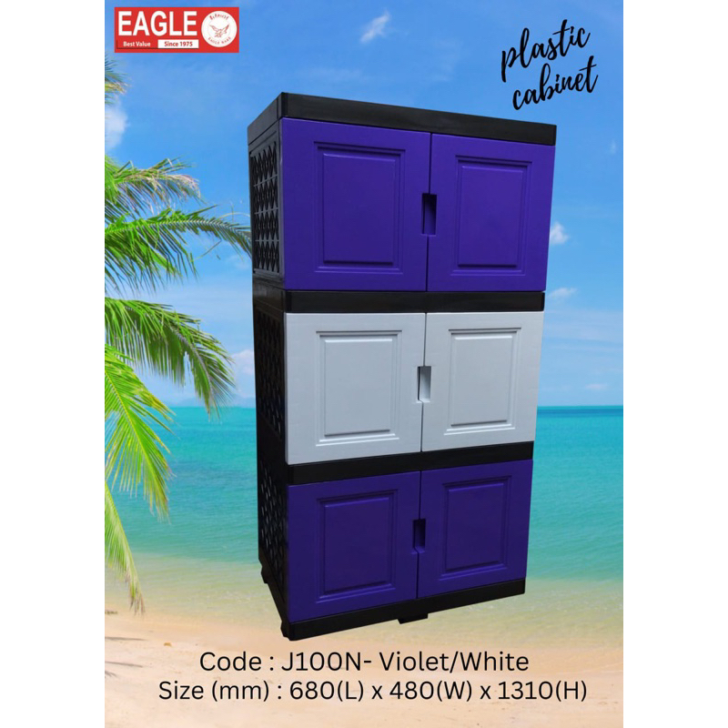 KIWI 3TIER DIY PLASTIC STORAGE CABINET / CABINET PLASTIC/ALMARI PLASTIC ...
