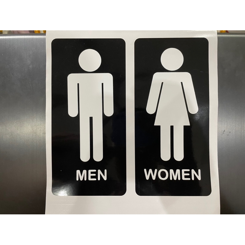 Bathroom / Toilet sign sticker | Shopee Malaysia