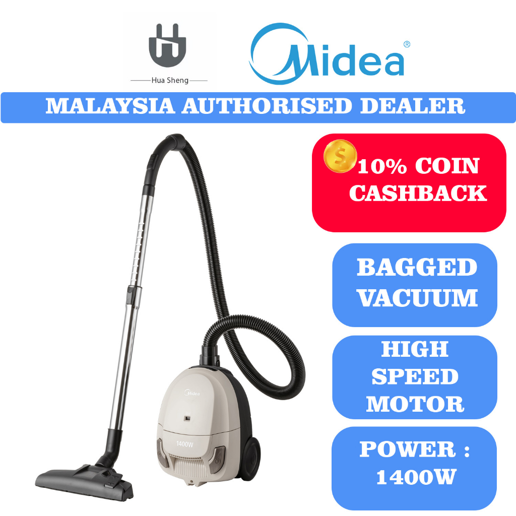 Midea Bagged Canister Vacuum Cleaner 1400W MVC-C1433 MVC-C1433BA MVC ...