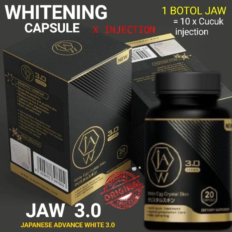 🔥💯 ORIGINAL BY HQ JAW 3.0 WHITENING PUTIH TANPA INJECTION🔥 | Shopee ...