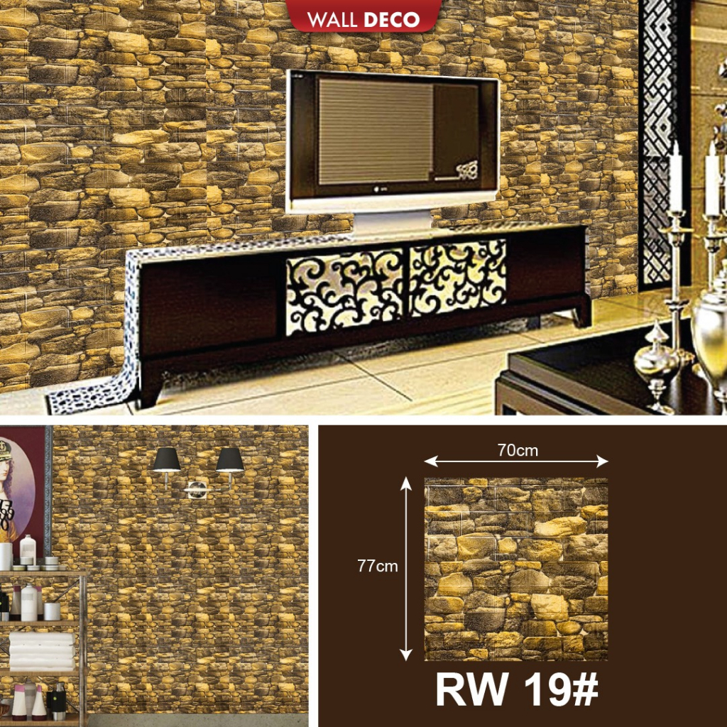 XL:70CM X 77CM [[ ROCK WALL ]] 3D WALL PAPER 3D WALLPAPER 3D WALL ...