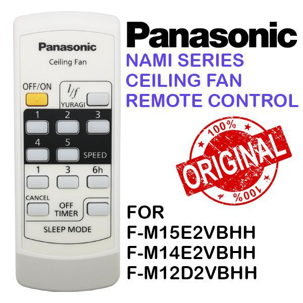 Original Panasonic KDK NAMI Series 5 speed yuragi Ceiling Fan Remote ...