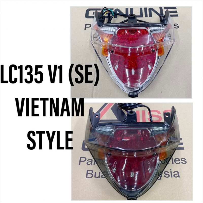 YAMAHA LC135 V1 FIRST MODEL TAIL LAMP TAIL LAMP ASSY SET SPECIAL EDITION VIETNAM STYLE Clear ...