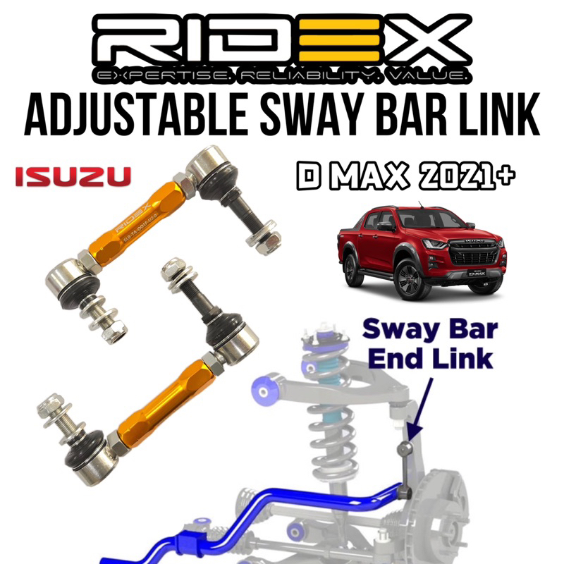 RIDEX Front Adjustable Anti Roll Sway Bar Link Kits For Isuzu all new d ...