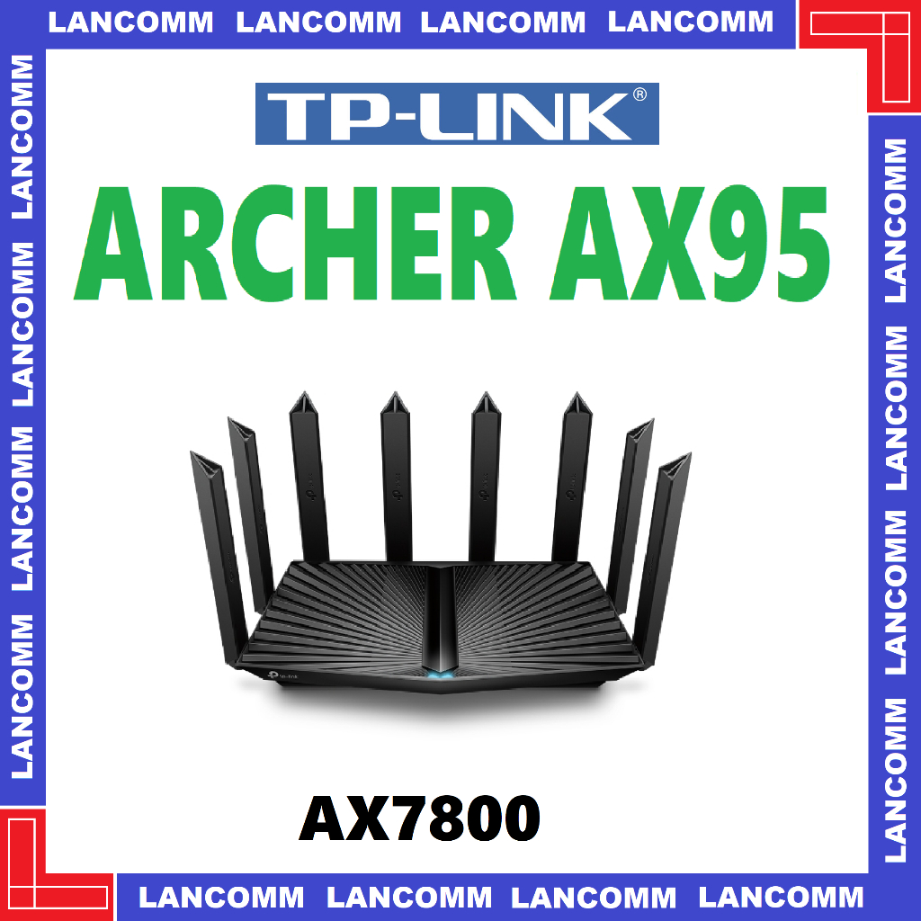 TP-LINK Archer AX95 AX7800 Tri-Band 8-Stream Wi-Fi 6 Router | Shopee ...