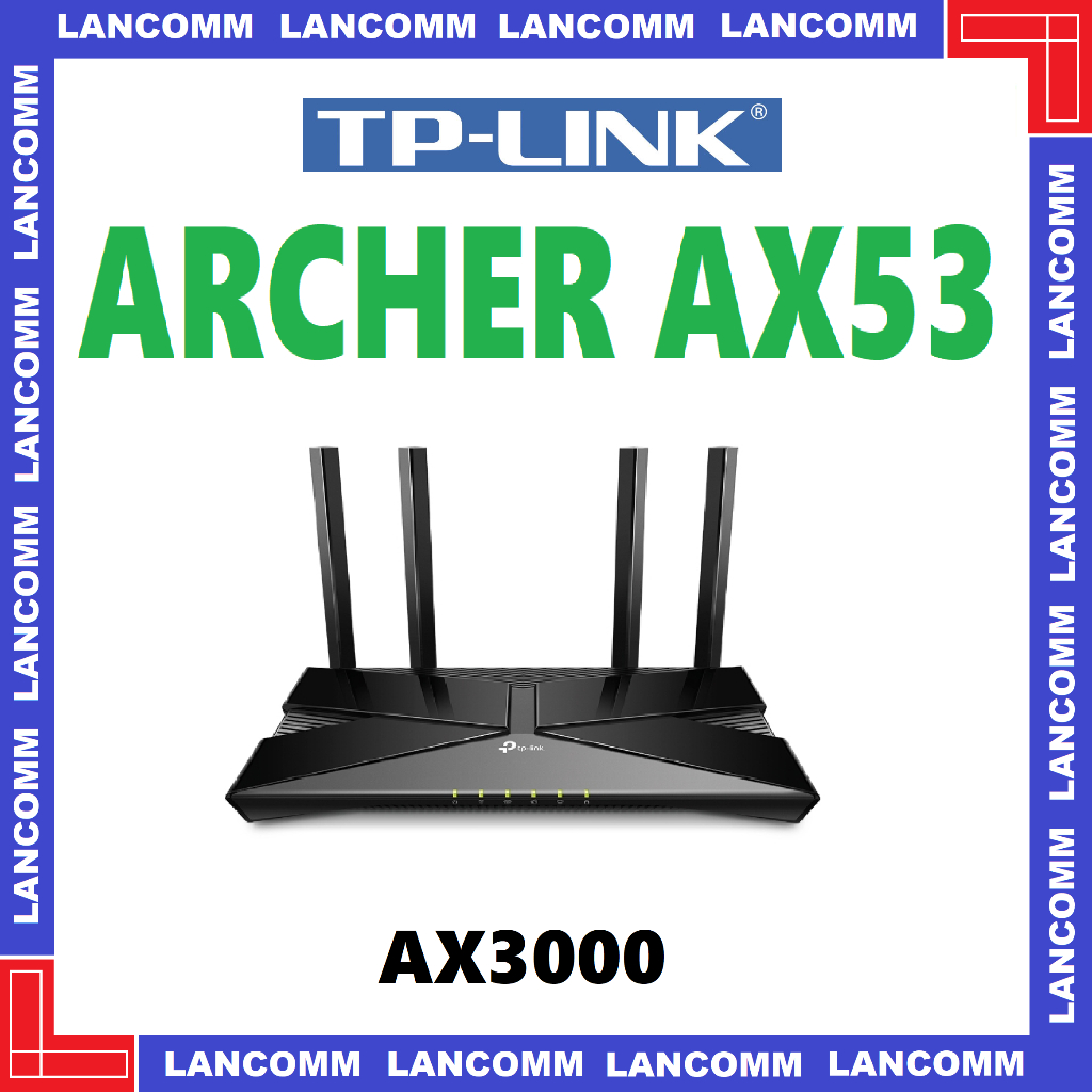 TP-LINK Archer AX53 AX3000 Dual Band Gigabit Wi-Fi 6 Router | Shopee ...