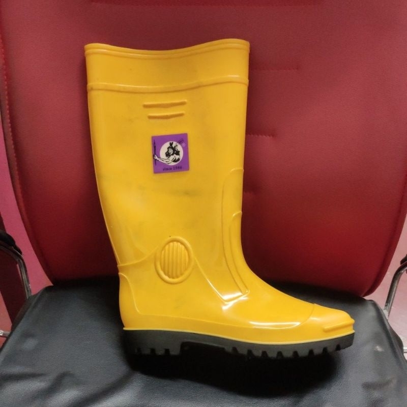 kasut kebun pvc /kasut boot pvc/ kasut sawah kuning lembut /rubber boot ...