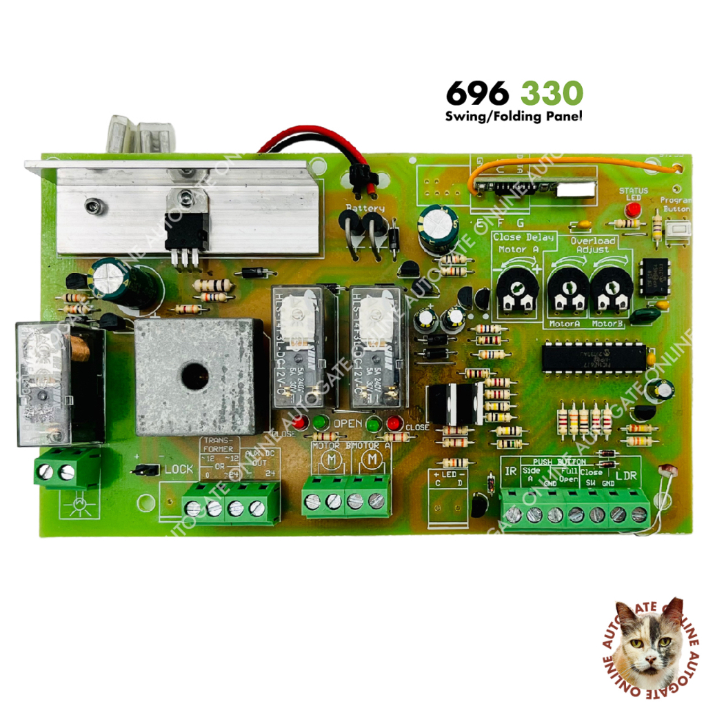 696 330/433MHZ CONTROL BOARD PANEL ( BUILT-IN 330 / 433 mhz RECEIVER ...