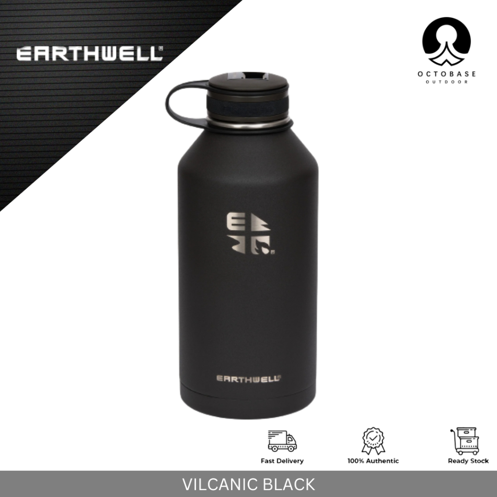 EARTHWELL - 64OZ VACUUM BOTTLE KEWLER OPENER CAP HOT & COLD INSULATED ...