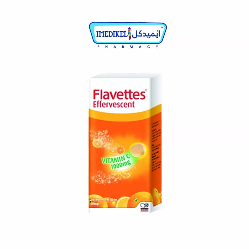 Flavettes Effervescent Vitamin C 1000mg Tablet Orange (1x30's) | Shopee ...